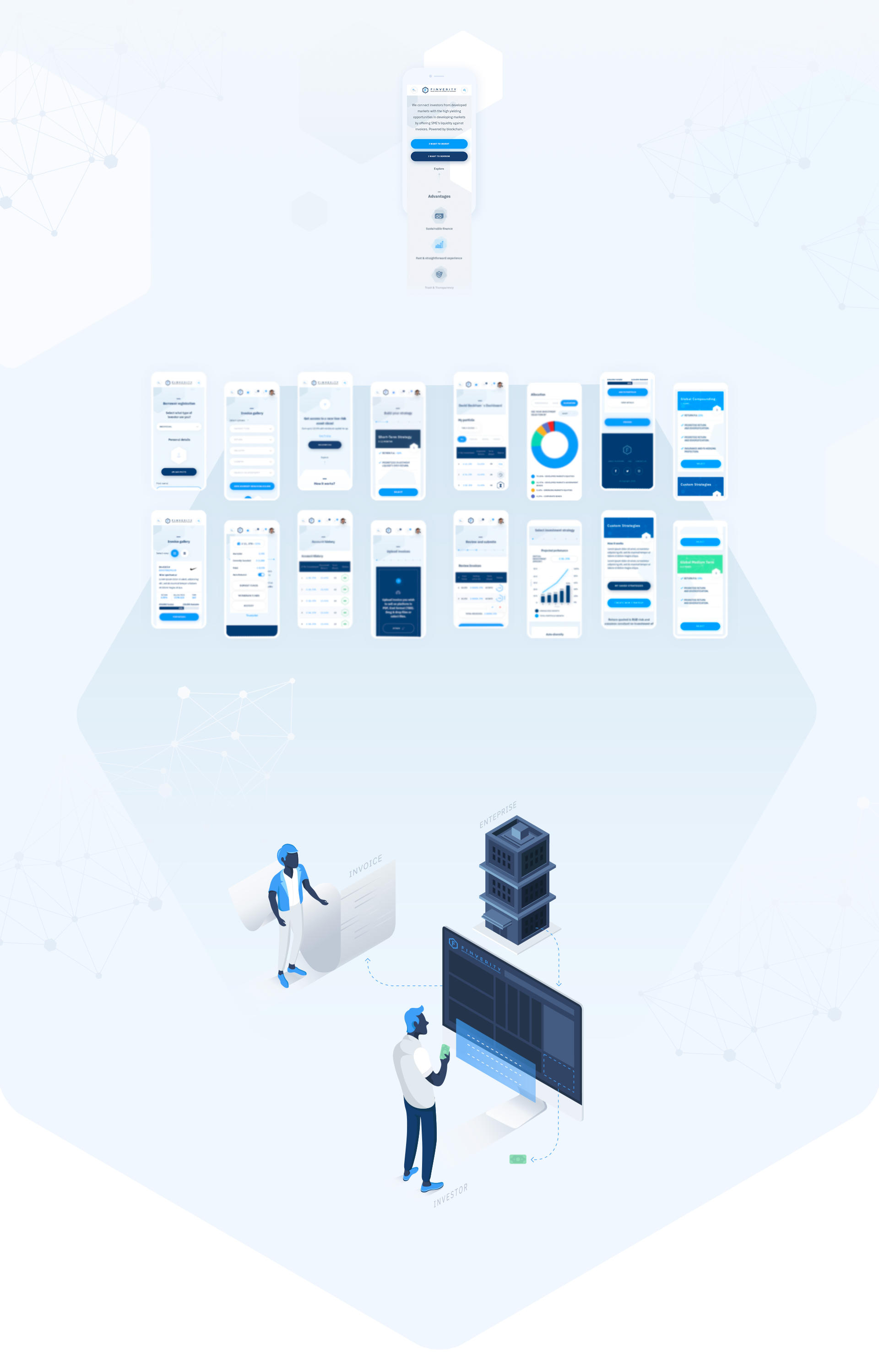 Website interface design for a London startup by Solar Digital Company